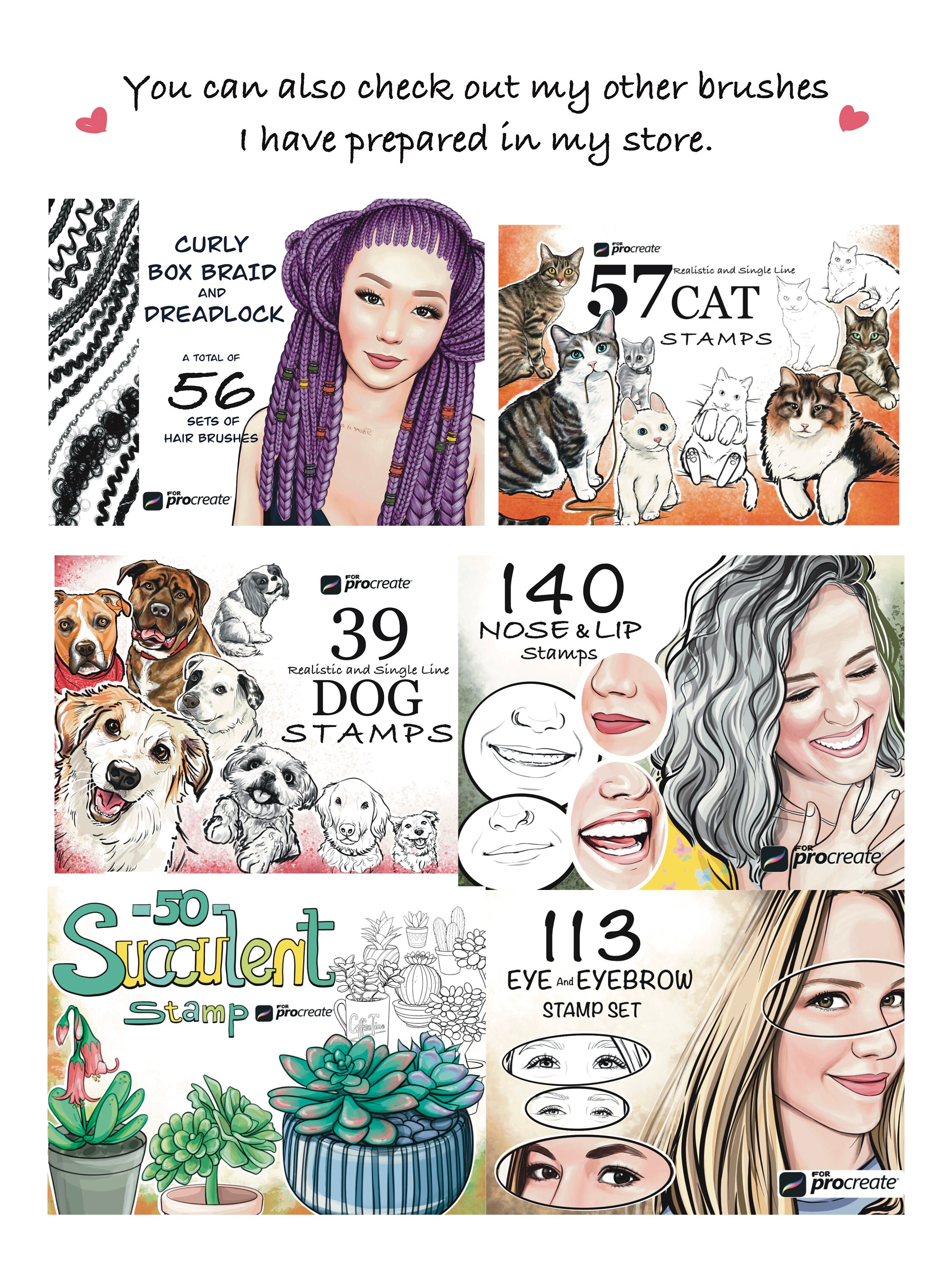 Procreate Lip Brush, Realistic Lip Stamps, Smile Stamp for Ipad ...