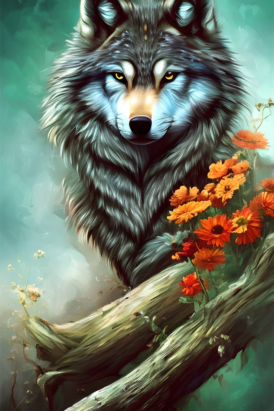 Realistic Oil Painting of Animals Digital Print Instant Download - Etsy