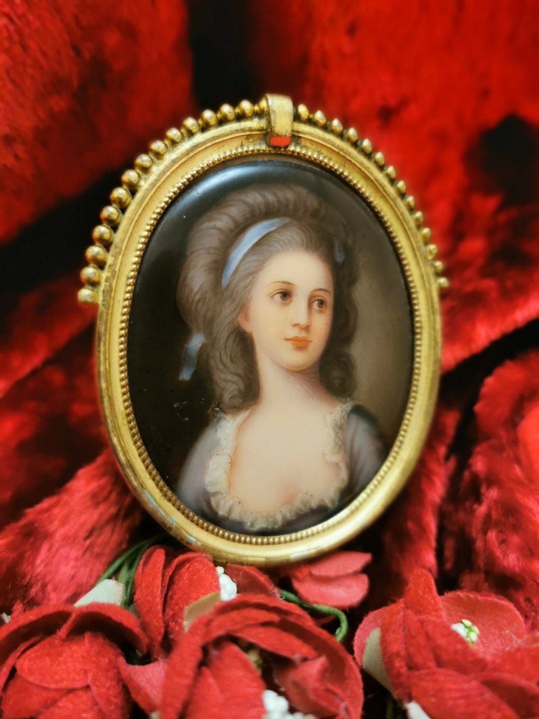 Antique Grafin Sofia Potocka Hand Painted Porcelain Plaque Wagner 1920 ...