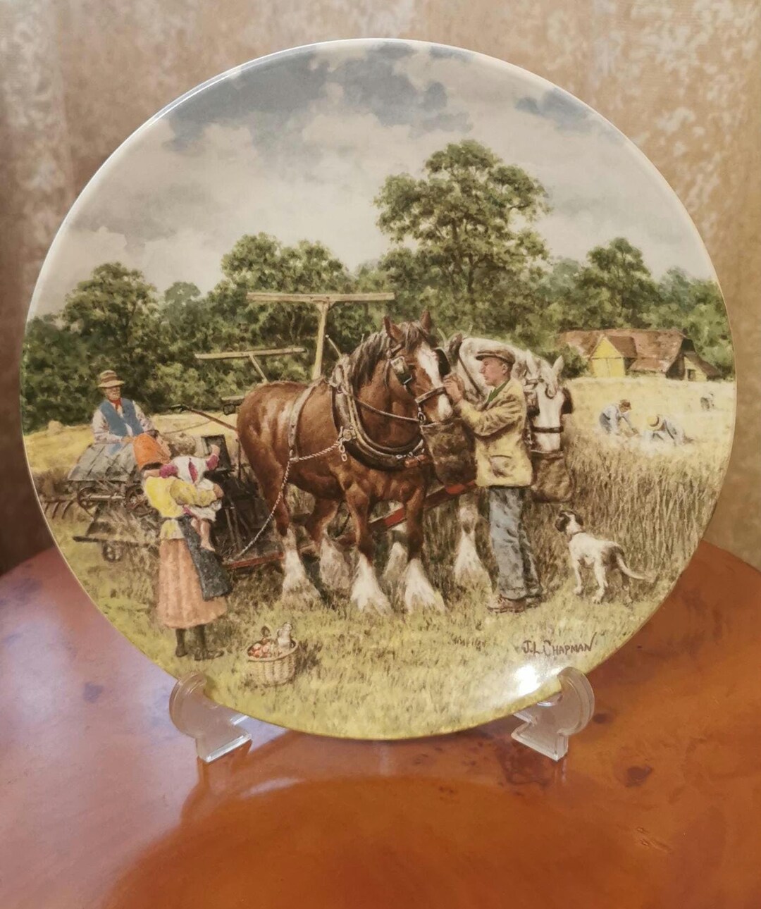 Vintage English Bone China by Wedgwood 1989's Collectable Plate ...