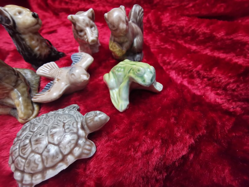 Miniatures Animal 7 Figures wade England - Etsy