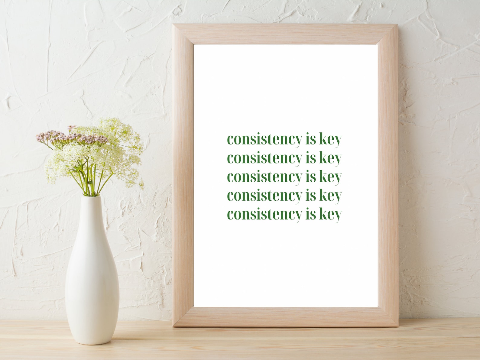 Consistency is Key Digital Printable Downloadable Wall Decor Home Decor ...