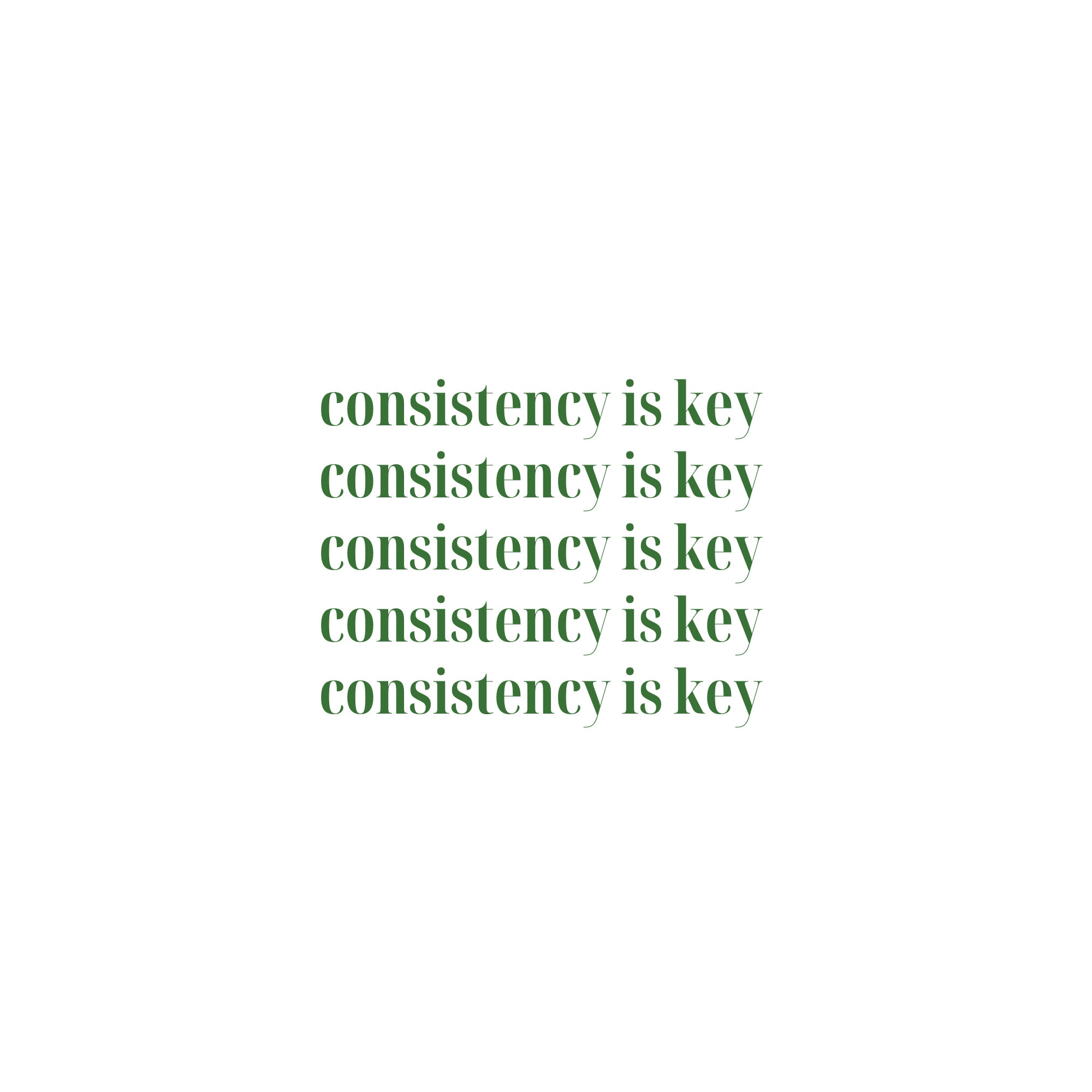 Consistency is Key Digital Printable Downloadable Wall Decor Home Decor ...