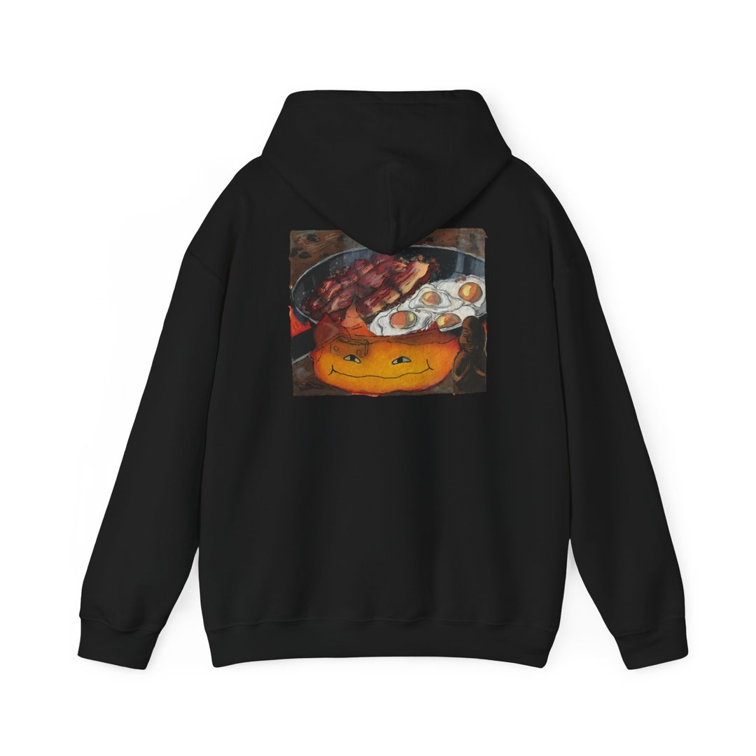 Calcifer Graphic Hoodie, Howls Moving Castle, Hoodie, Calcifer Hoodie ...