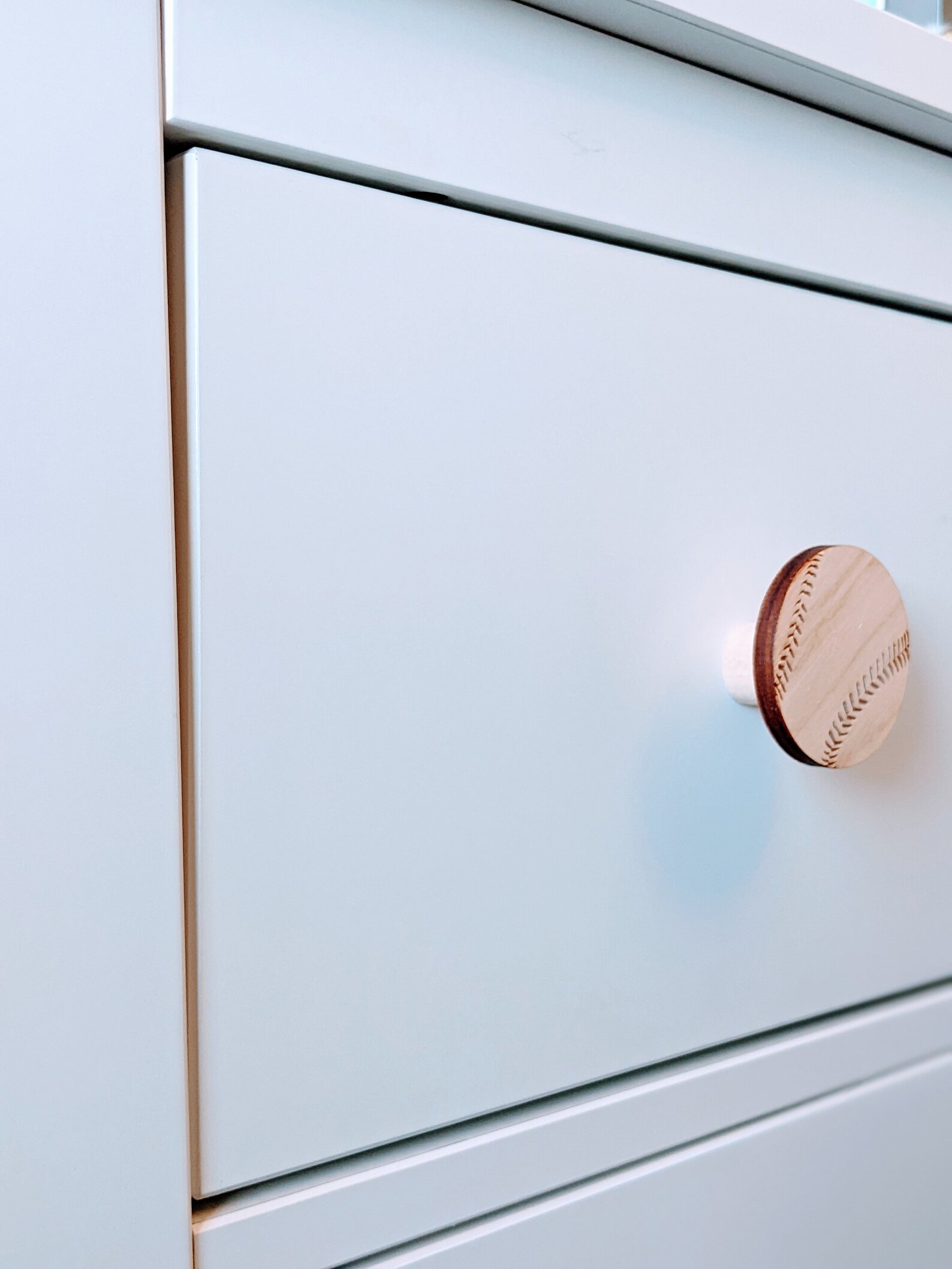 Baseball Dresser Knobs, Baseball Theme Drawer Pulls, Baseball Cabinet ...