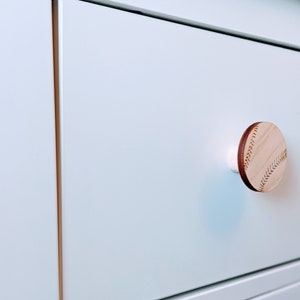Baseball Dresser Knobs, Baseball Theme Drawer Pulls, Baseball Cabinet ...