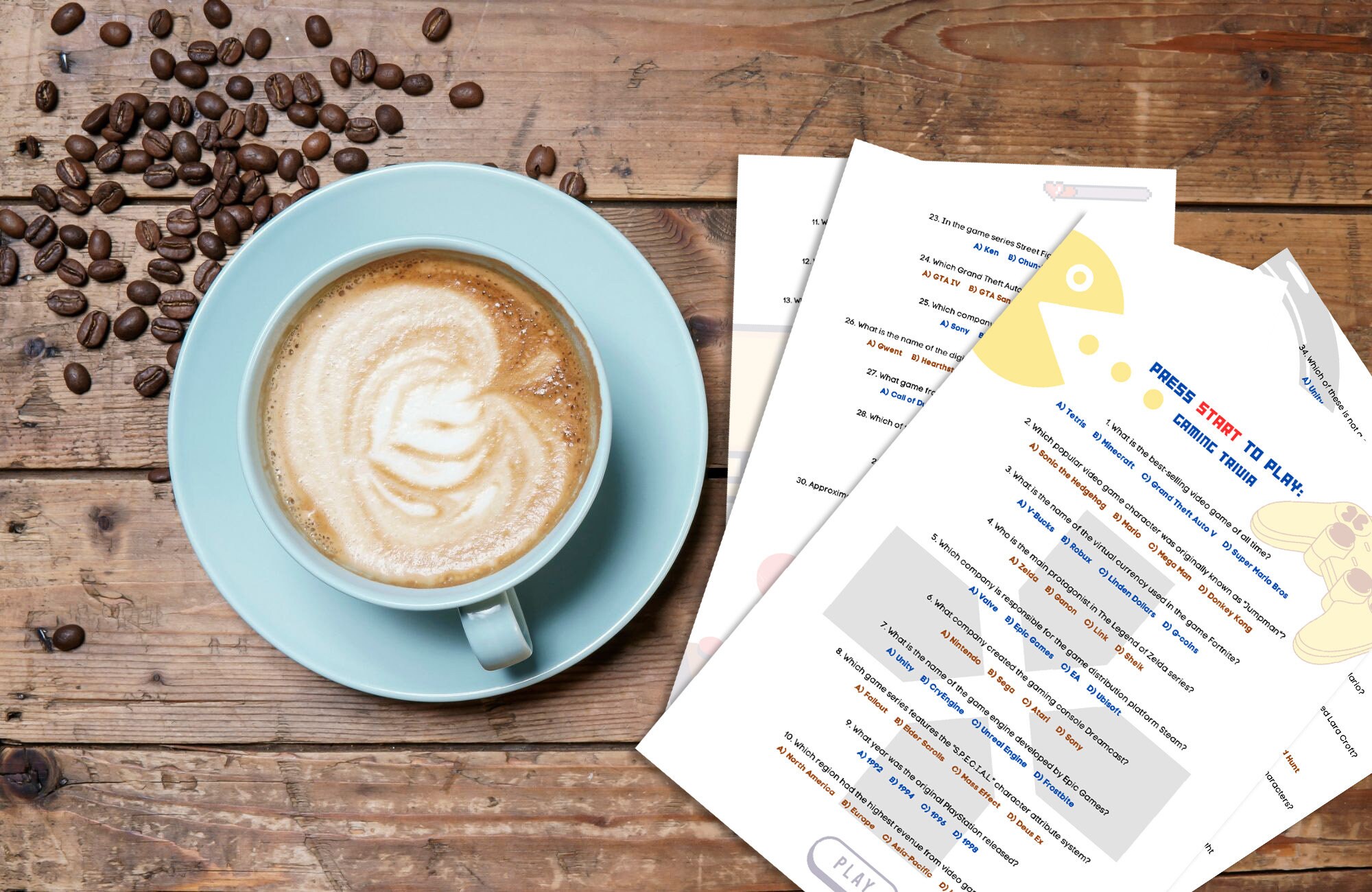 Gaming Trivia. 50 Multiple Choice Questions About Video Games, Gaming ...