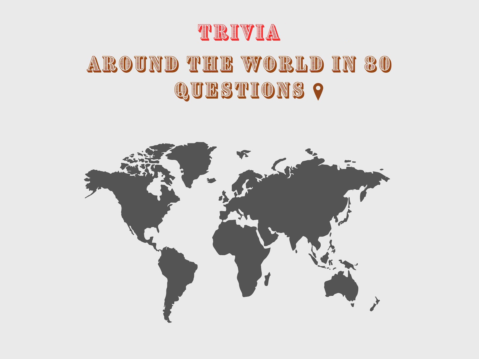 World Geography Trivia, Quiz, Printable, Multiple Choices - Etsy
