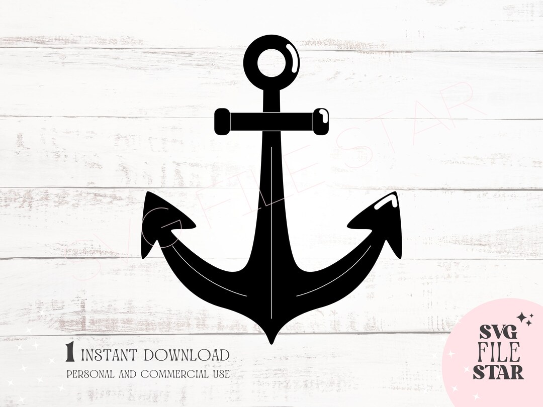 Anchor SVG Nautical Anchor SVG File Design for DIY Crafts - Etsy Australia
