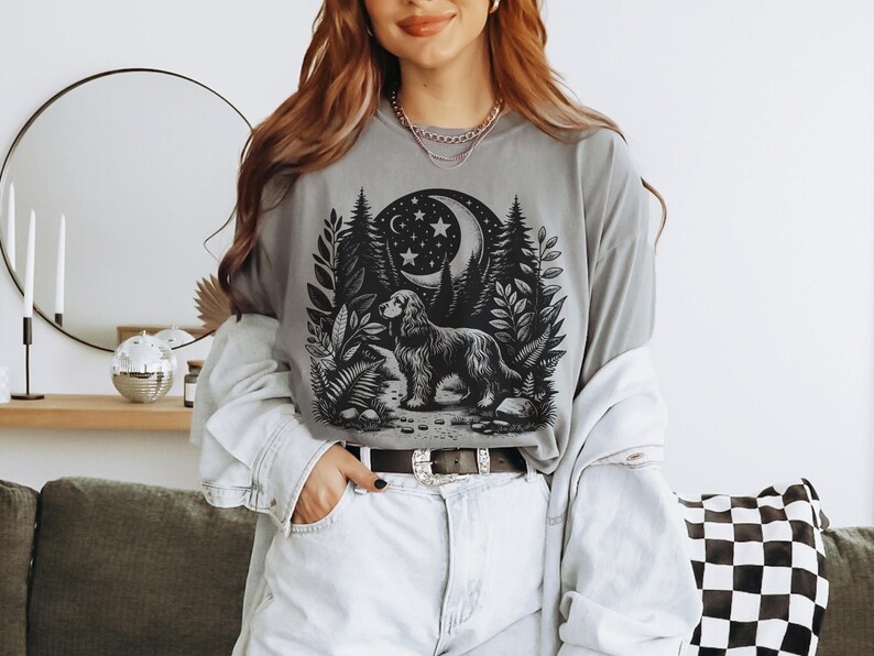 Comfort Colors Cocker Spaniel Shirt, Cute Cocker Spaniel Dog Lover Gift ...