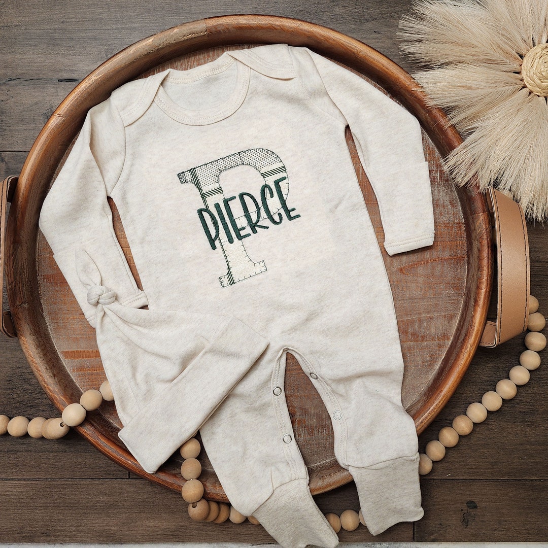 Personalized Baby Romper: Embroidered Name, Newborn Outfit - Etsy