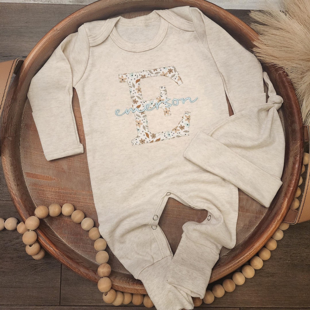 Personalized Baby Romper: Embroidered Name, Newborn Outfit - Etsy