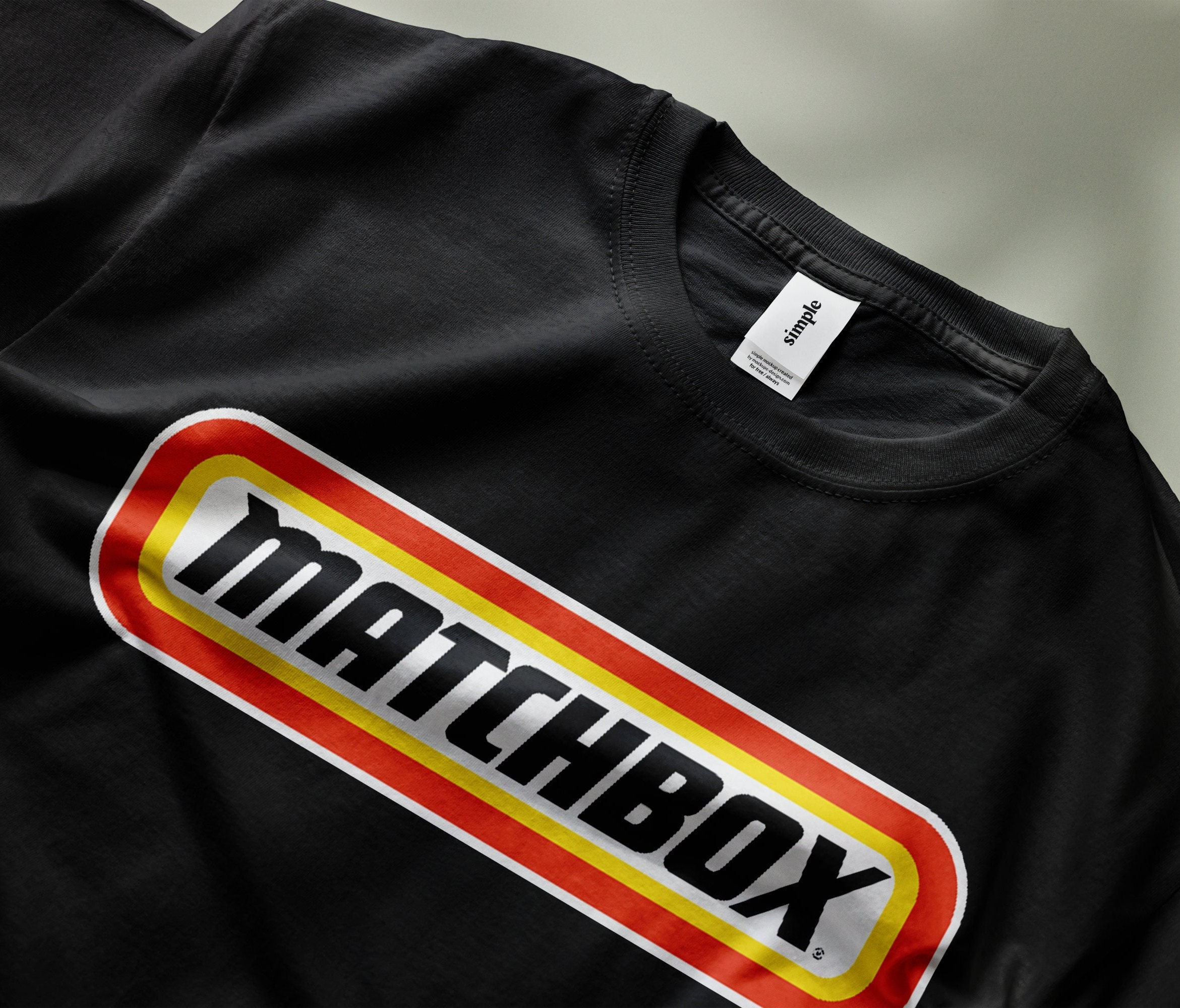 Vintage 'matchbox' Logo Collector Luxury Fit T-shirt Premium ...