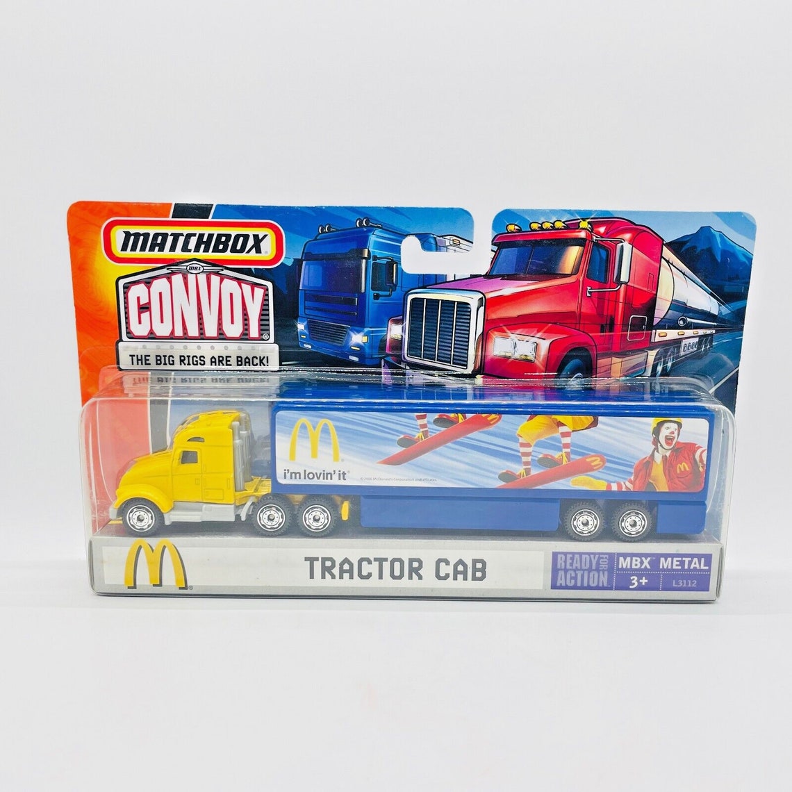 Matchbox MBX Metal Convoy Yellow/blue Mcdonald's Tractor Cab Factory ...