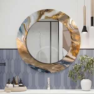 Mirror Wall Decor for Bedroom, Glass Wall Decor Entryway, Living Room ...