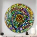 Stained Glass Wall Art Print Round Glass Art Panoramic Large Wall Art ...