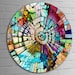 Stained Glass Wall Art Print Round Glass Art Panoramic Large Wall Art ...