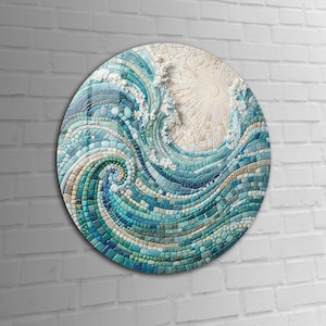 Tempered Glass Wall Art-round Wall Art Gift-circle Wall Art-tempered ...