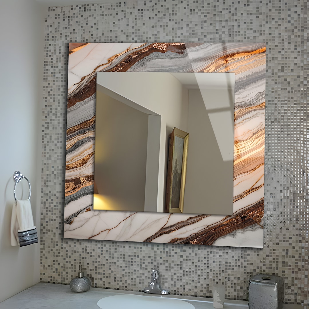 Mirror Wall Decor for Bedroom, Glass Wall Decor Entryway, Living Room ...