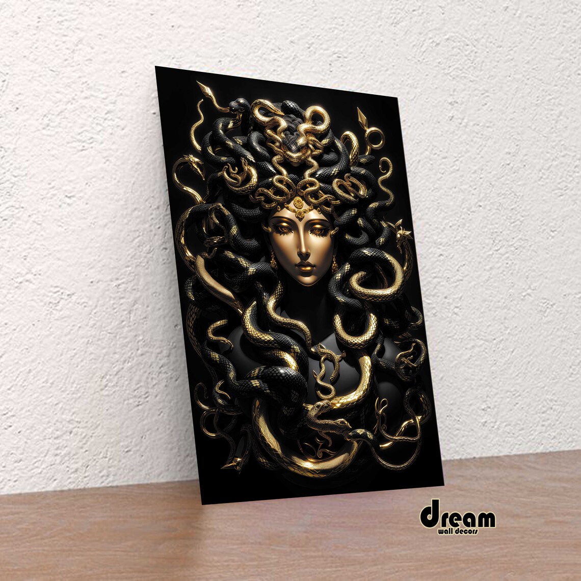 Medusa Wall Decor , Medusa Wall Art , Glass Print , Medusa Glass Wall ...