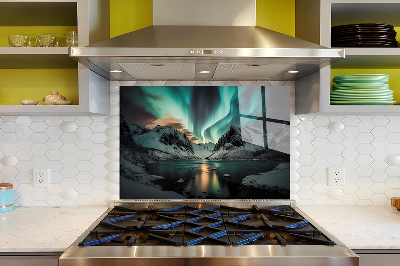 Glass Stove Backsplash Panel, Kitchen Backsplash Tile, Chopping Board ...