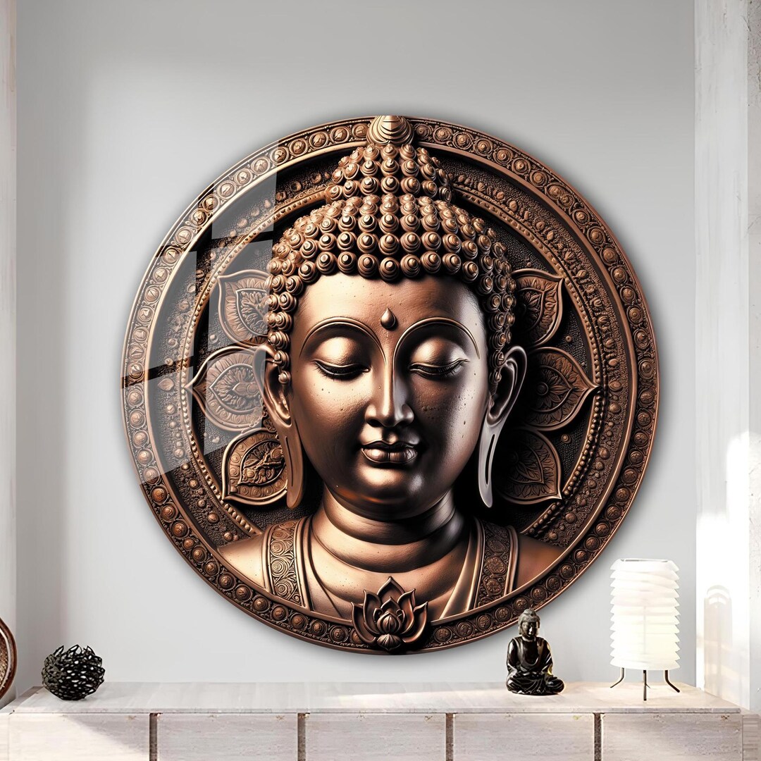 Tempered Glass Wall Art | Buddha Wall Art | Hindu Home Decor | Abstract ...