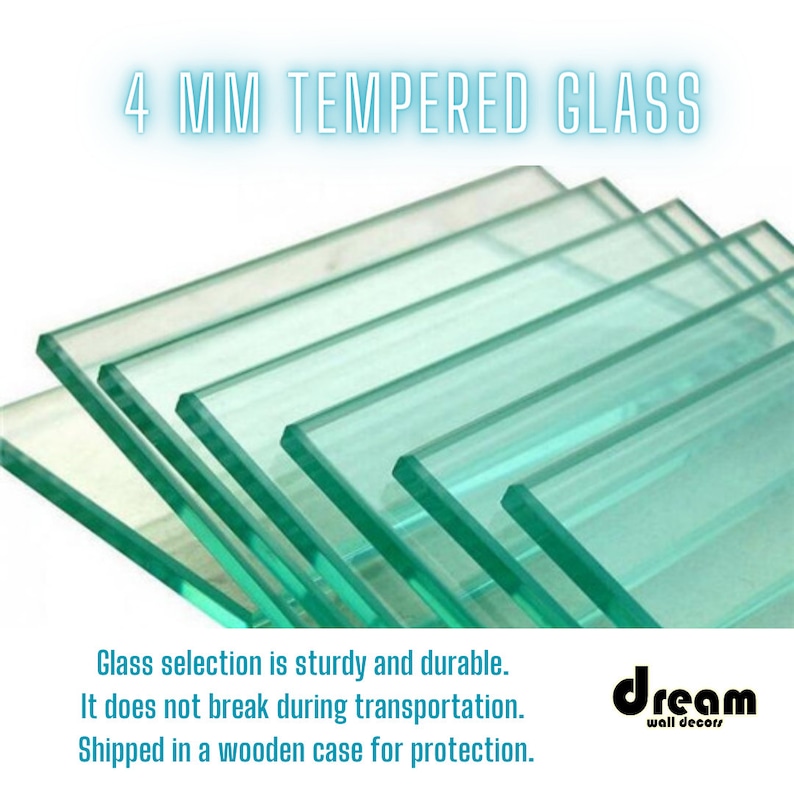 Tempered Glass Wall Art-mega Size Glass Wall Decor-office Wall - Etsy