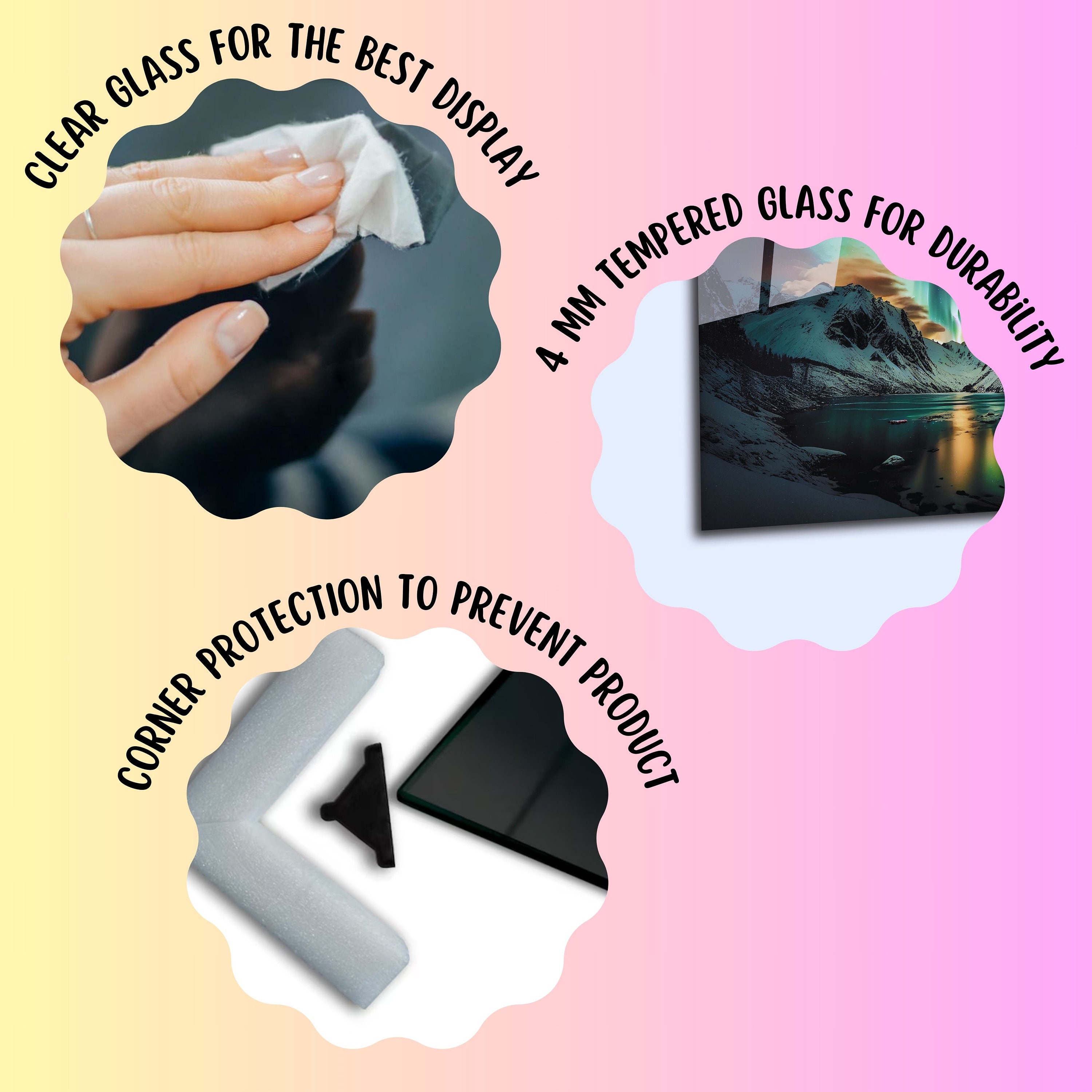 Stained Backsplash Life of Tree-solid Tempered Glass Wall Protection ...