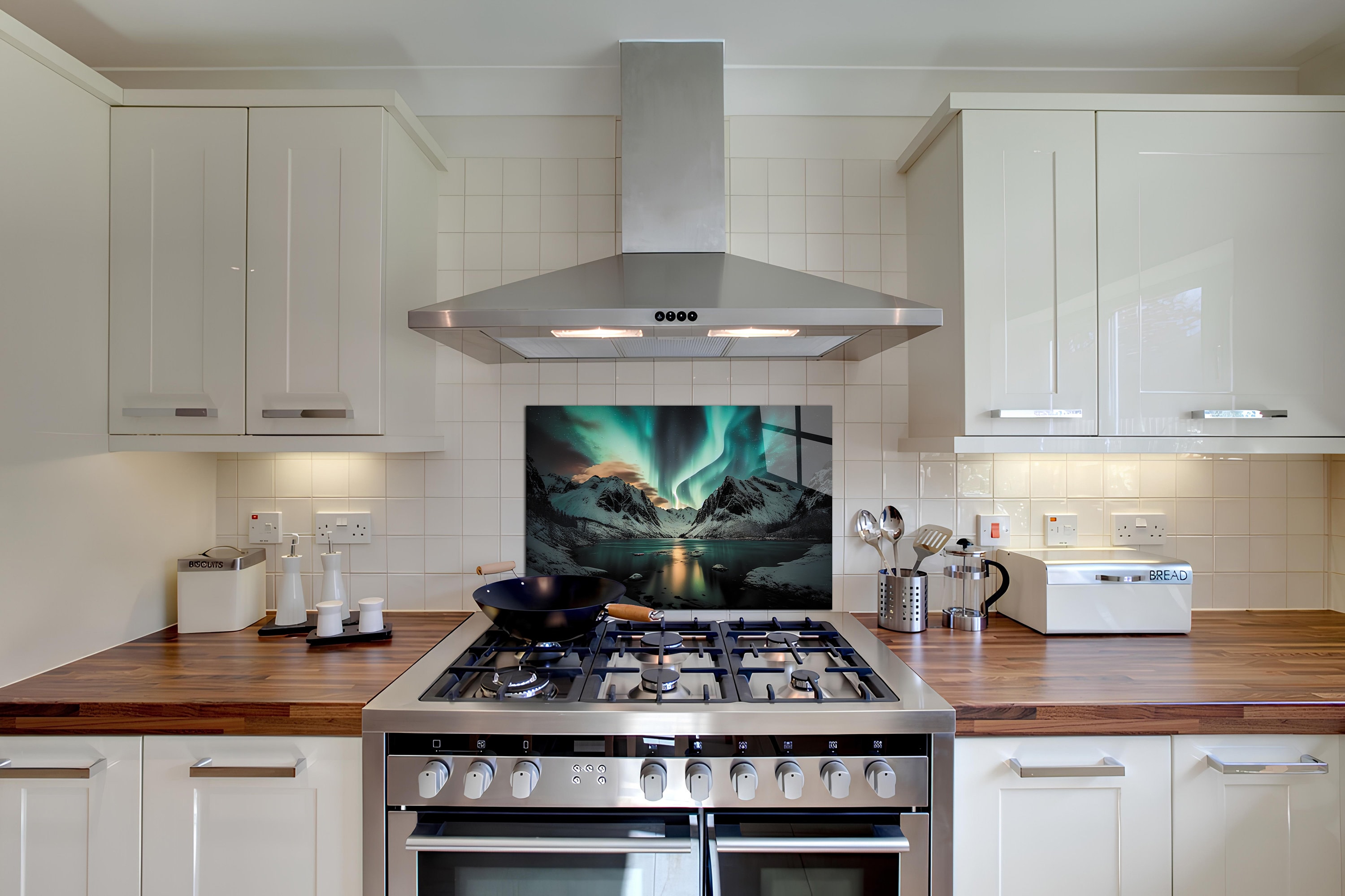 Glass Stove Backsplash Panel, Kitchen Backsplash Tile, Chopping Board ...