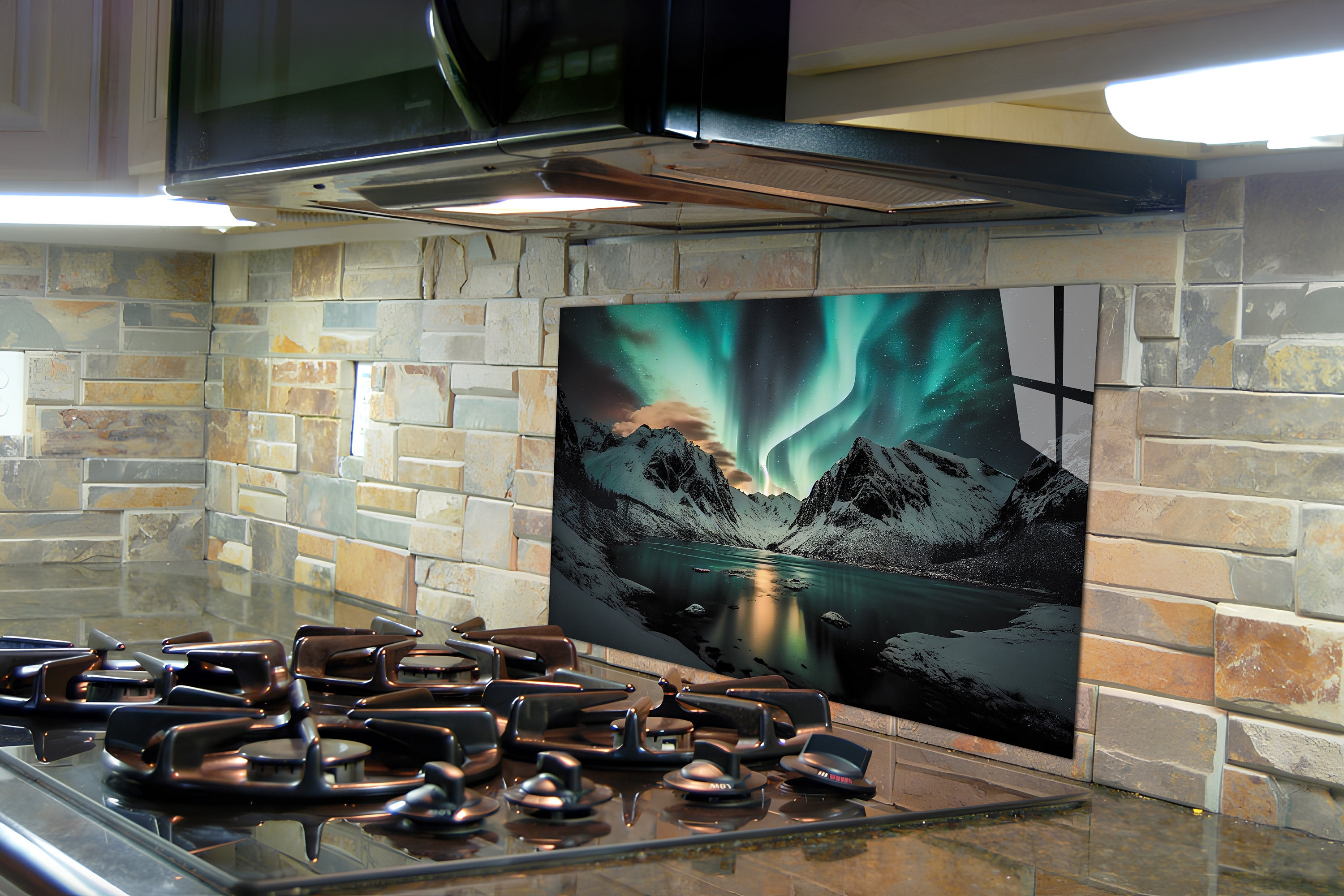 Glass Stove Backsplash Panel, Kitchen Backsplash Tile, Chopping Board ...