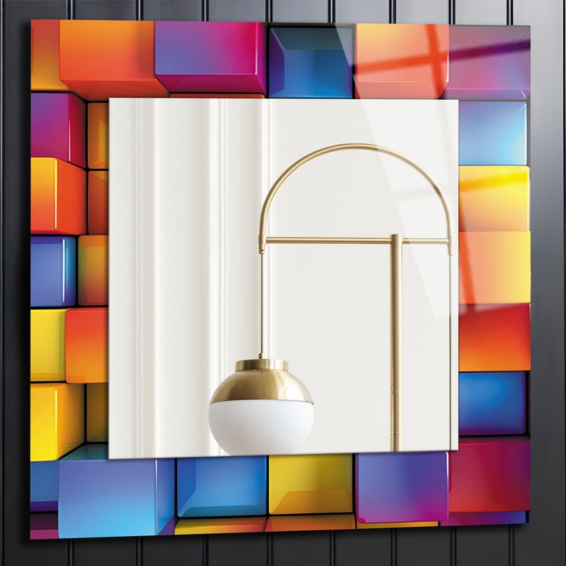 Mirror Wall Decor for Bedroom, Glass Wall Decor for Entryway, Living ...
