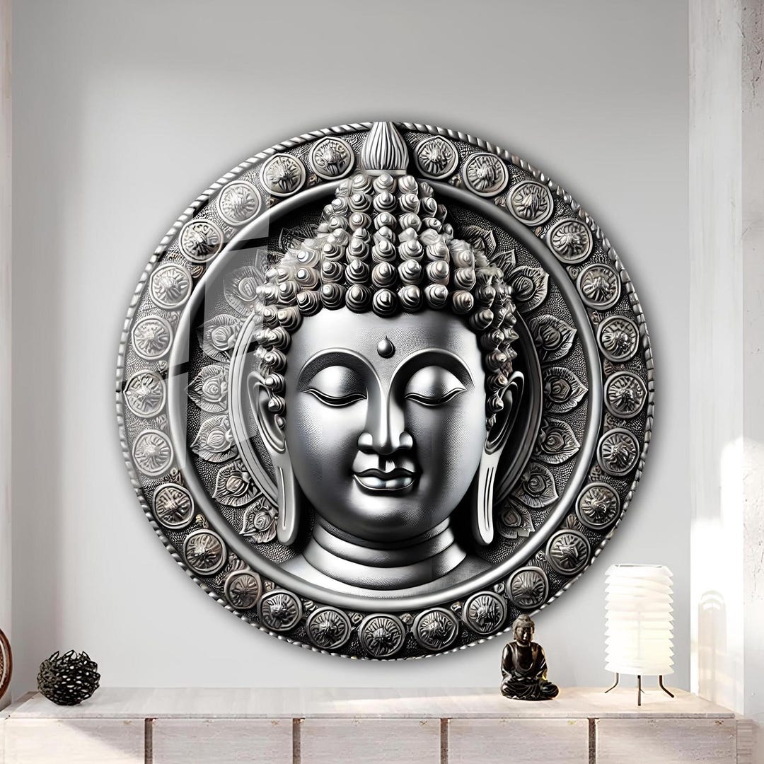 Tempered Glass Wall Art | Buddha Wall Art | Hindu Home Decor | Abstract ...