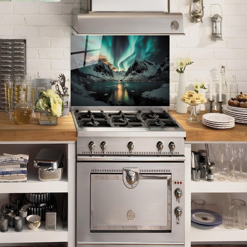 Glass Stove Backsplash Panel, Kitchen Backsplash Tile, Chopping Board ...