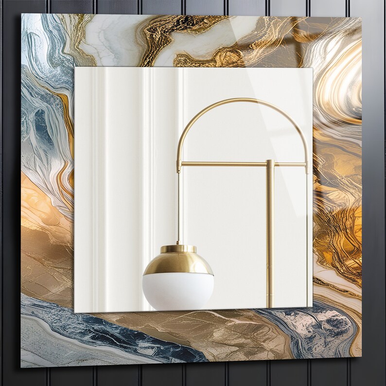 Mirror Wall Decor for Bedroom, Glass Wall Decor Entryway, Living Room ...