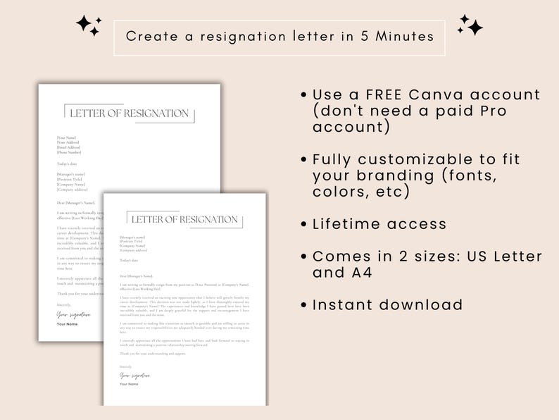 Professional Resignation Letter Template Resignation Letters Resign ...