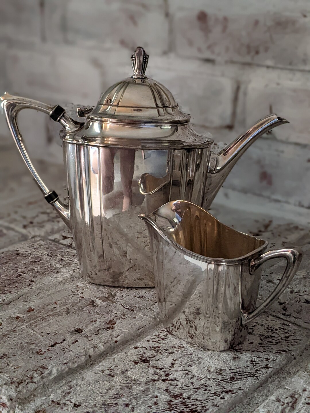 Vintage Luxor Wallace Silver Hollowware Coffee Pot and Creamer - Etsy