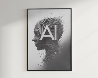 Ai Wall Art,ai Poster,ai Logo,ai Symbol, Ai Icon, SVG, PNG, IMG, Ai Art ...