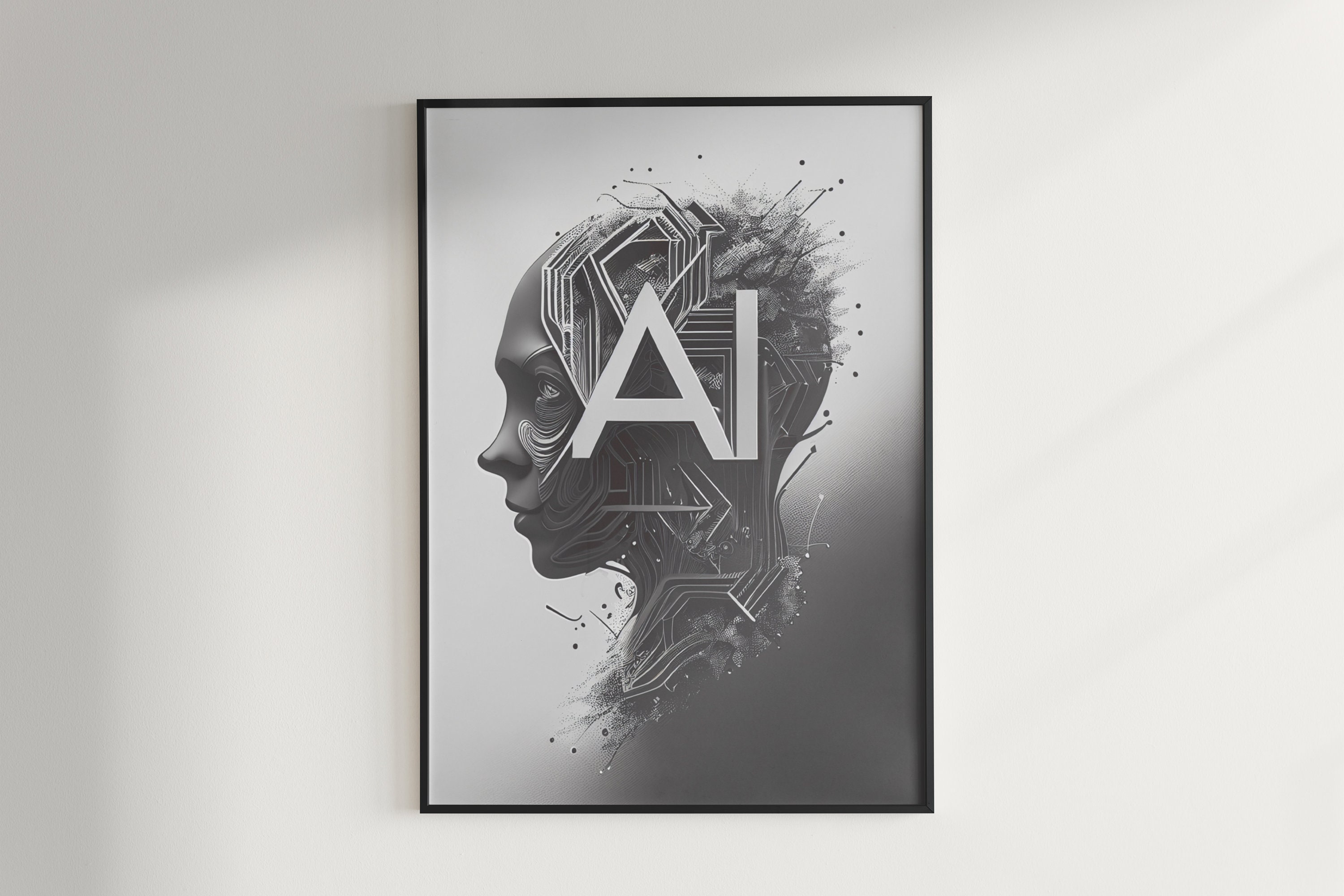 Ai Wall Art,ai Poster,ai Logo,ai Symbol, Ai Icon, SVG, PNG, IMG, Ai Art, Ai Svg, Ai Head ...