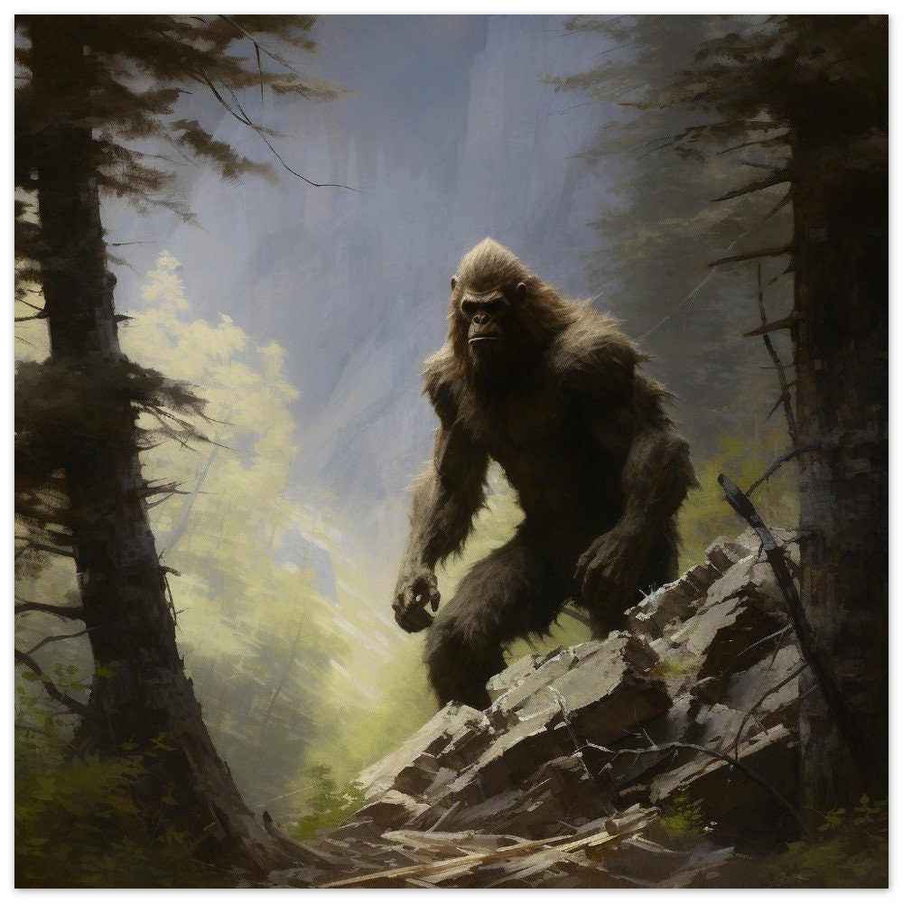 Sasquatch Classic Matte Paper Poster - Etsy