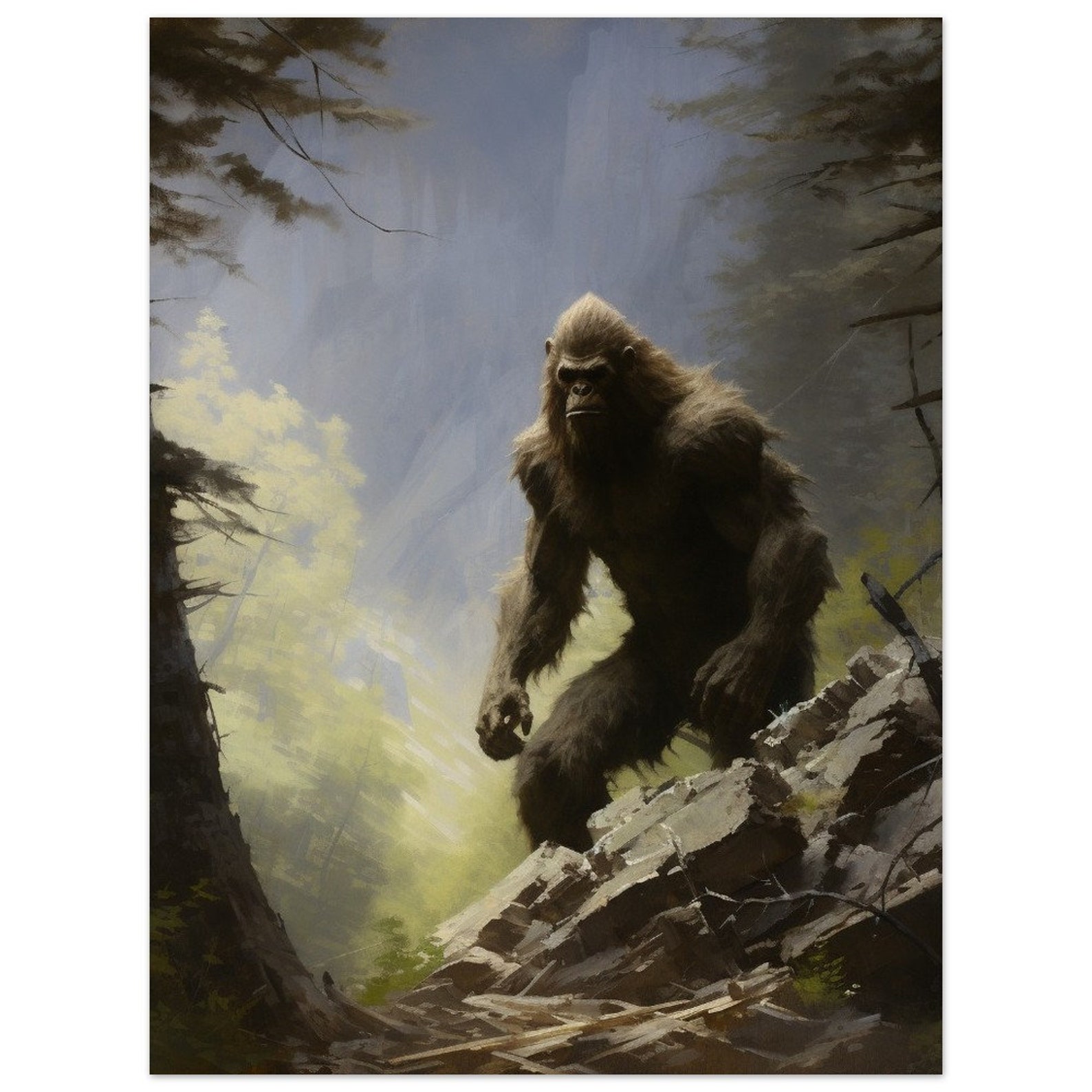 Sasquatch Classic Matte Paper Poster - Etsy