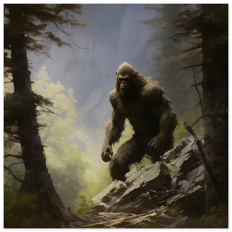 Sasquatch Museum-quality Matte Paper Poster - Etsy