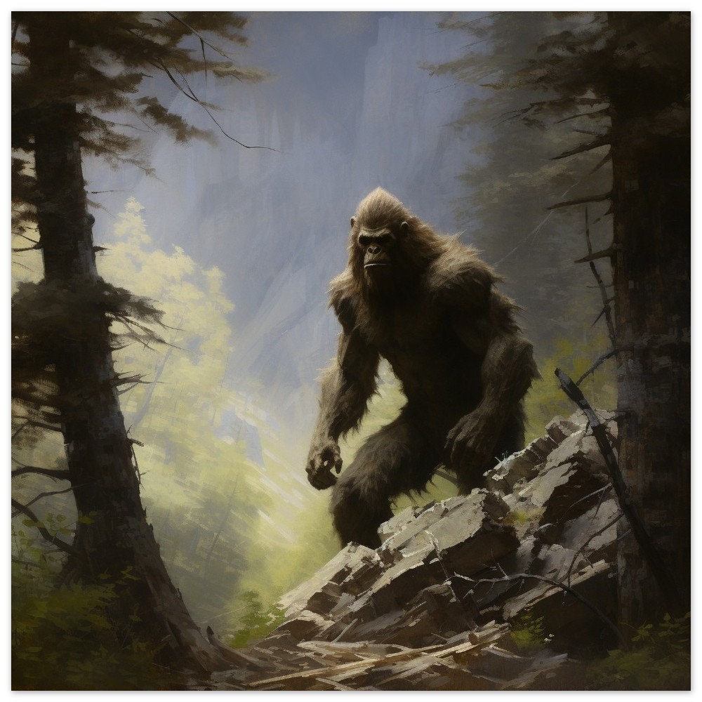 Sasquatch Classic Matte Paper Poster - Etsy