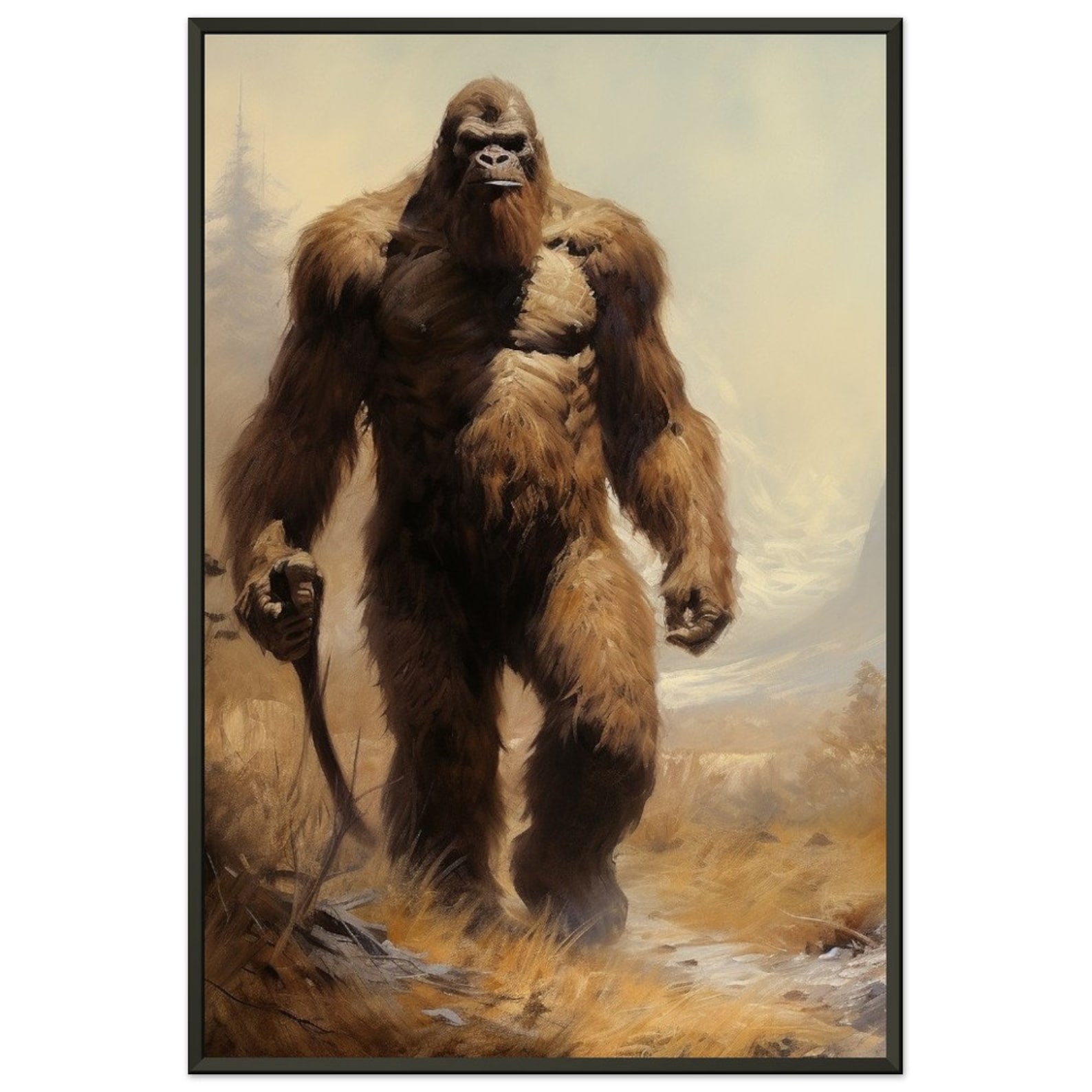 Bigfoot Premium Matte Paper Metal Framed Poster - Etsy