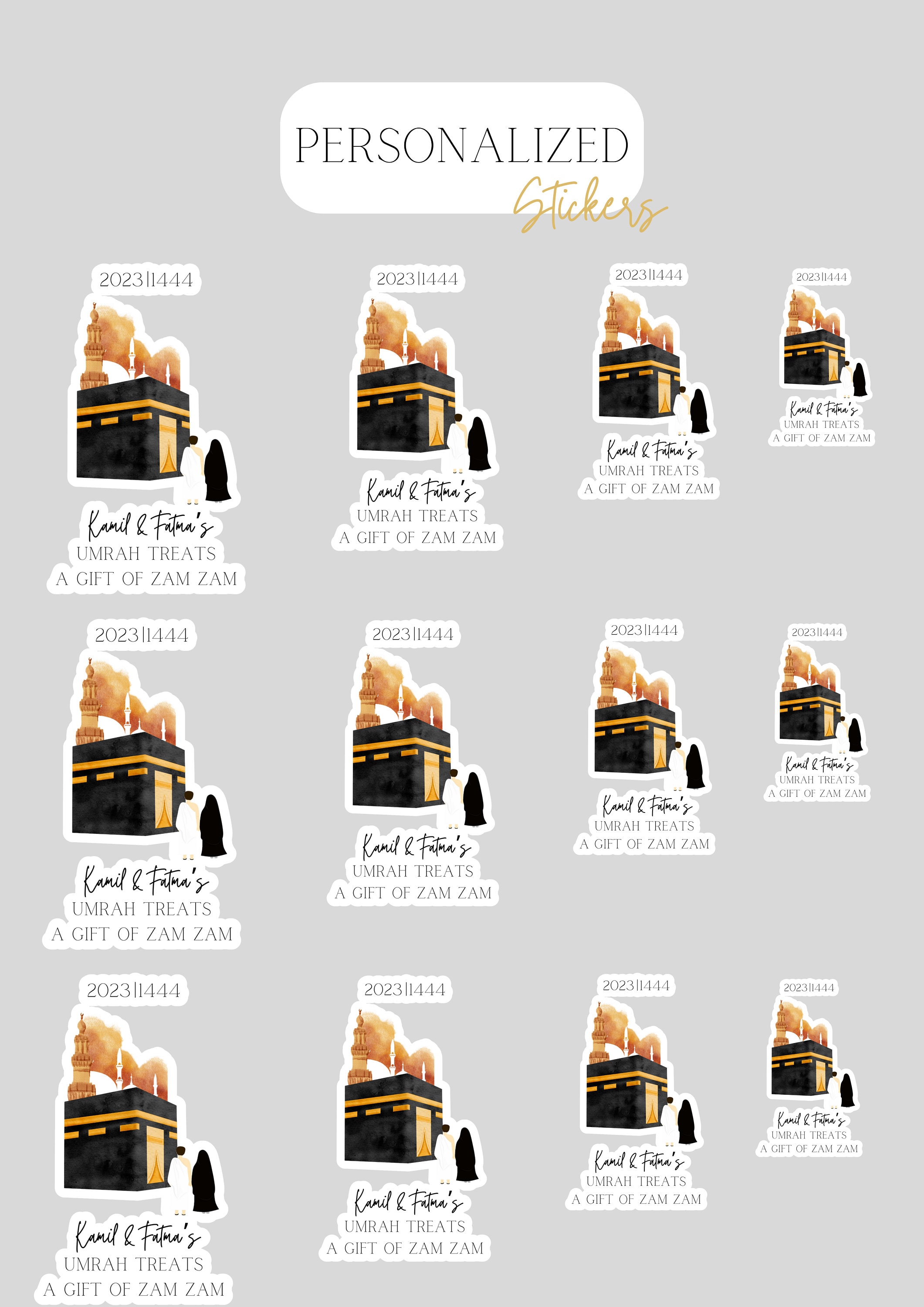 Personalized Umrah Mubarak& Hajj Mubarak, Personalized Hajj Gifts ...