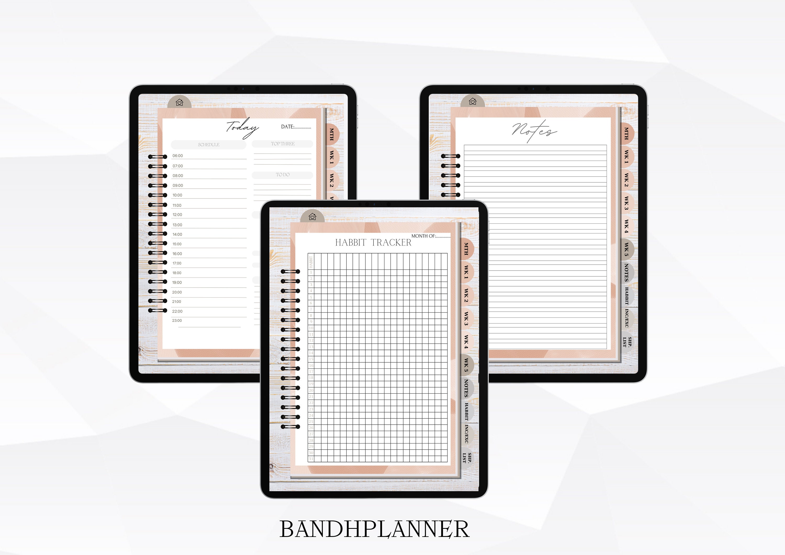 Digital Planner 2023, Undated Daily, Weekly, Monthly Digital Planner ...