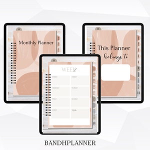 Digital Planner 2023, Undated Daily, Weekly, Monthly Digital Planner ...