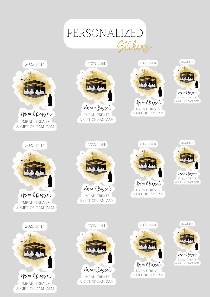 Personalized Umrah Mubarak& Hajj Mubarak, Personalized Hajj Gifts ...