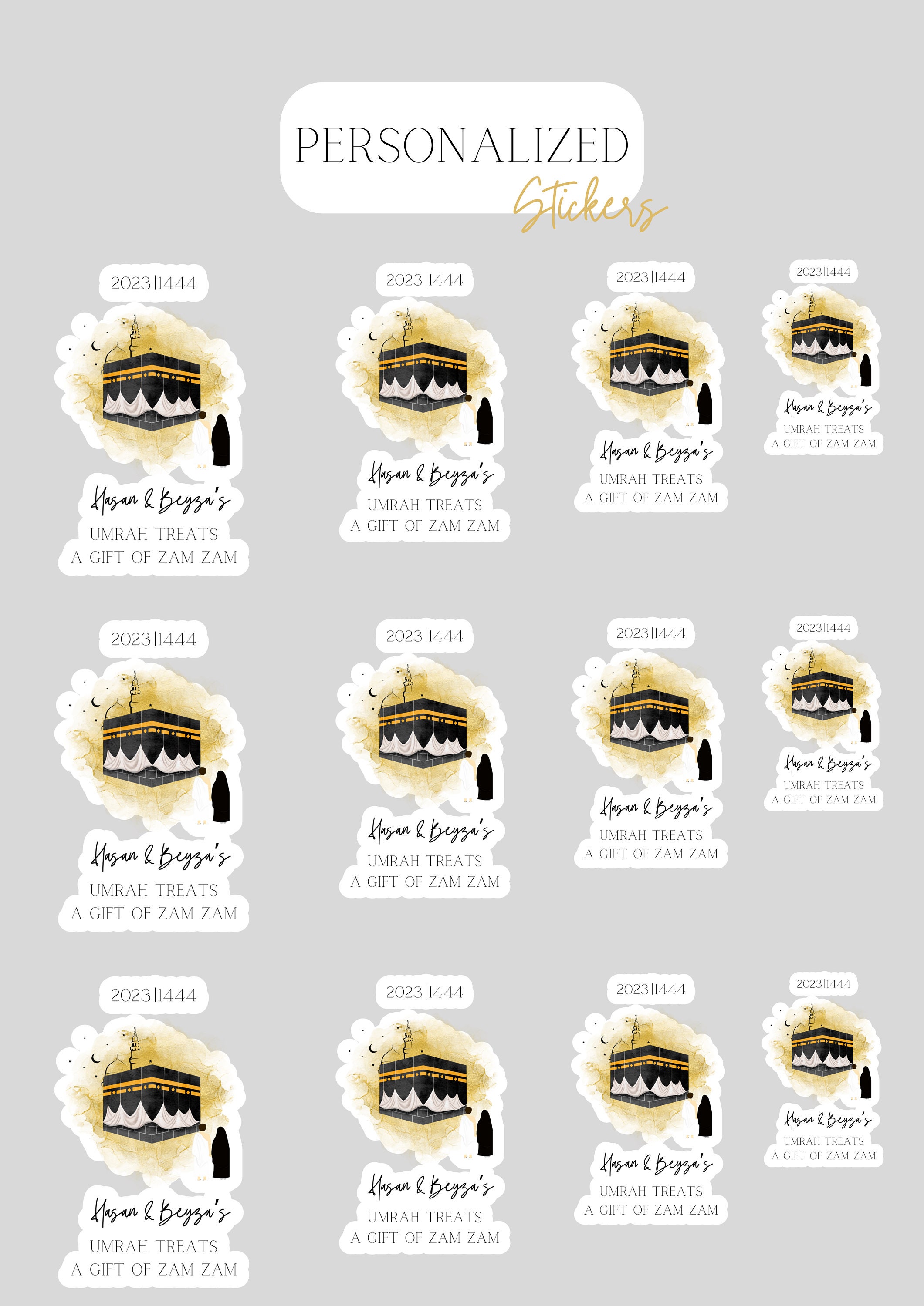 Personalized Umrah Mubarak& Hajj Mubarak, Personalized Hajj Gifts ...
