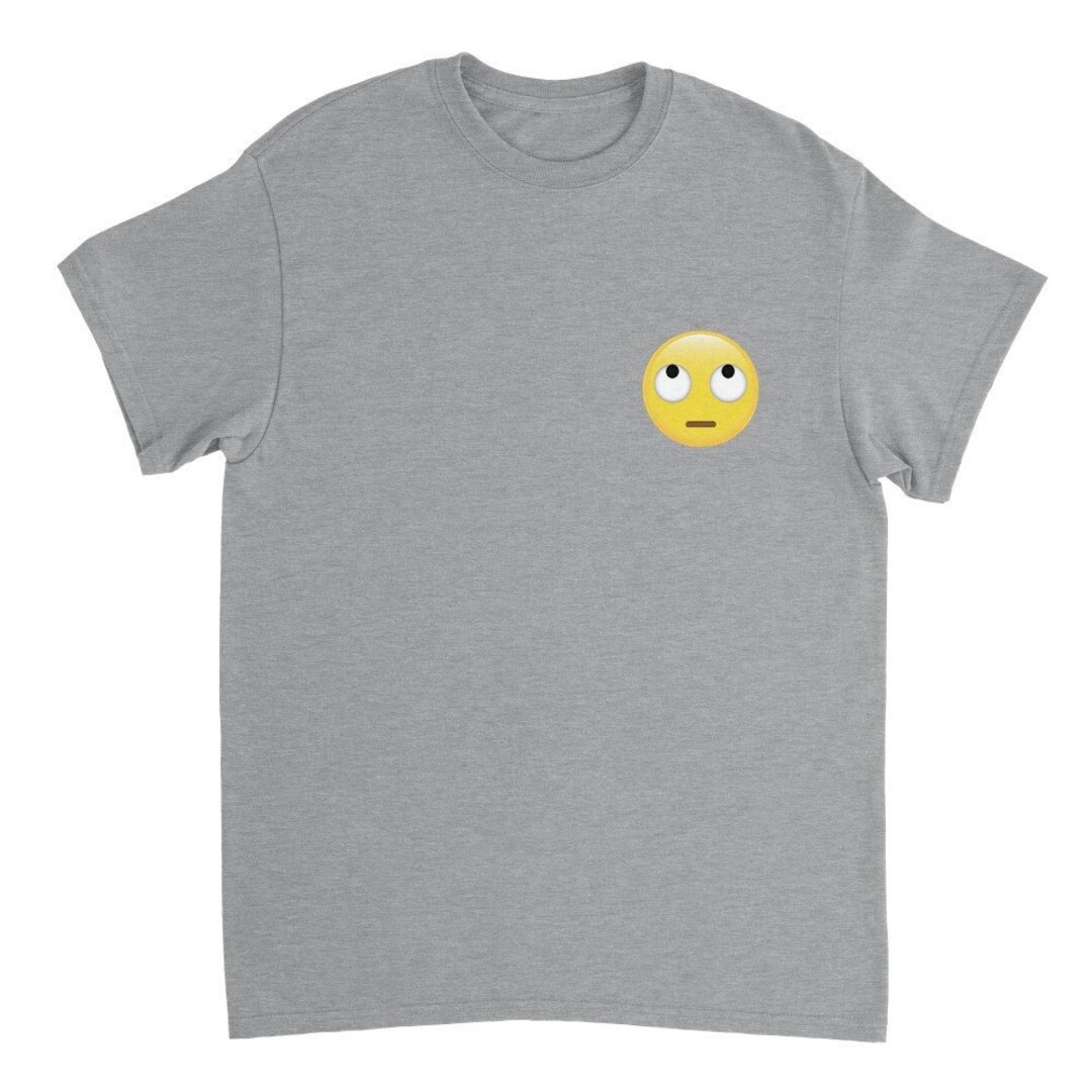 T-shirt Rolling Eyes Emoji / Sigh Emoji - Etsy