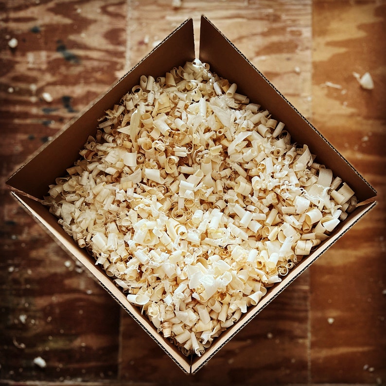 Sample of 1/4 Inch AND 1 Inch Wood Shaving Packaging - Etsy
